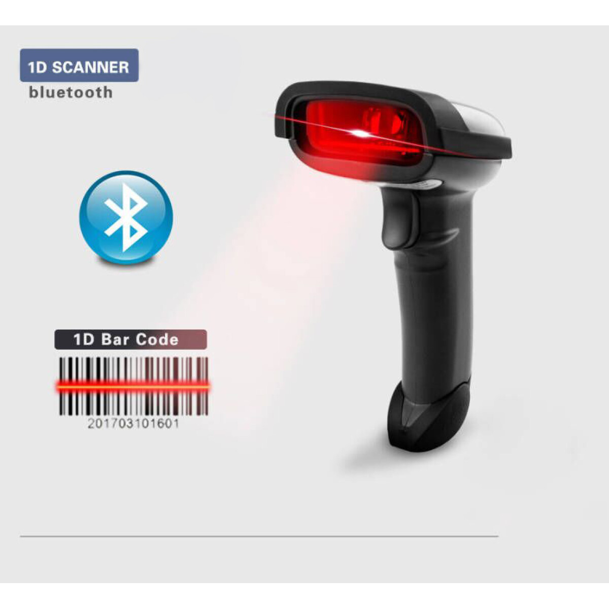 Leitor Código Barras Laser Bluetooth (IVA e Portes Incluídos) – Foliomérito